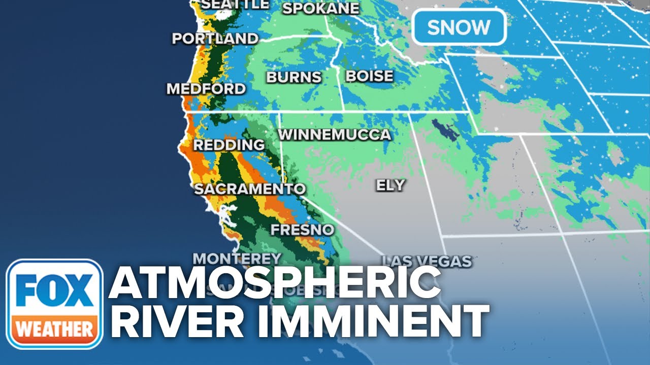 Atmospheric River Set To Bring More Rain And Snow To California - YouTube