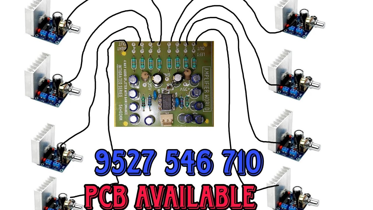 AUDIO SPLITTER PCB COMPONENT FILLING AND TESTING - YouTube