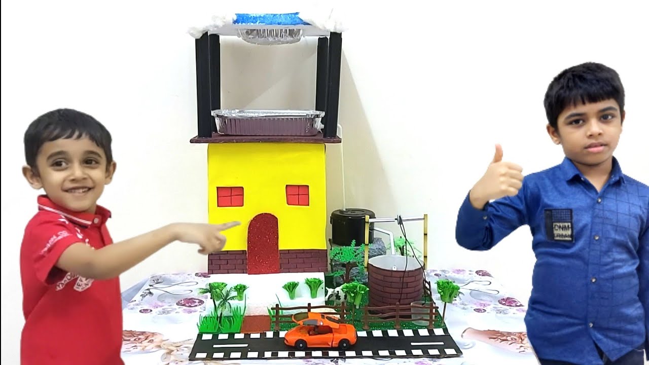 Easy to Make Rain Water Harvesting Working Model/Save the Rain Water ...