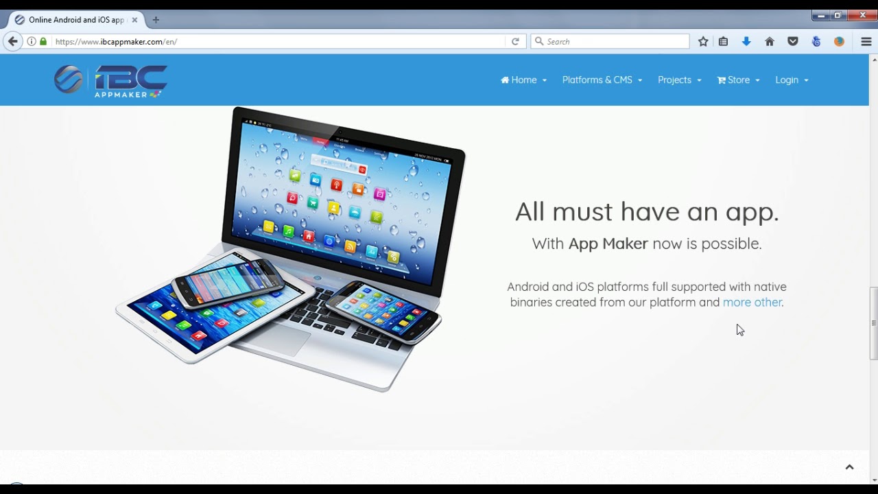 IBC App Maker - First step - YouTube