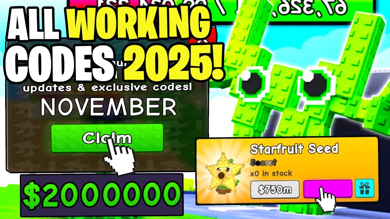 *NEW* ALL WORKING CODES FOR PLANTS VS BRAINROTS IN 2025! ROBLOX PLANTS ...