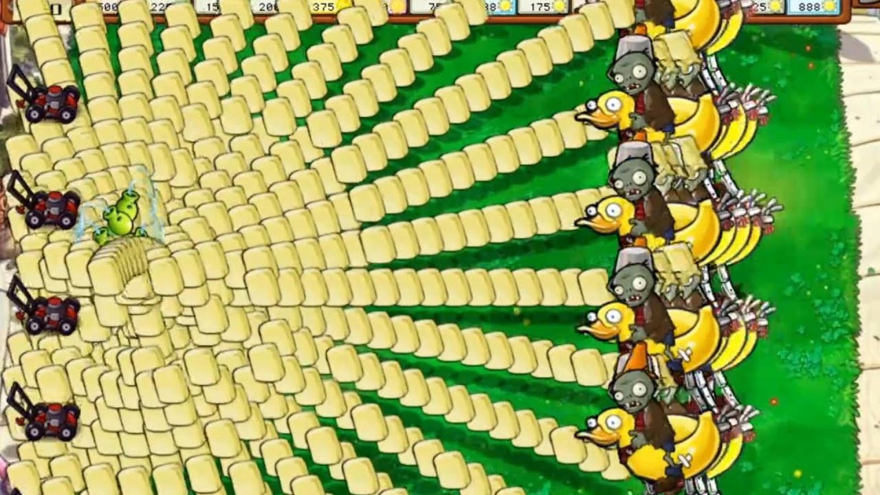 Plant attack speed increased by 1000 times VS 100 times, duck zombie ...