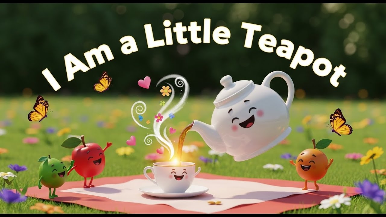 I’m a Little Teapot ☕ | Baby Dance Song | Fun Music Video with Cute ...
