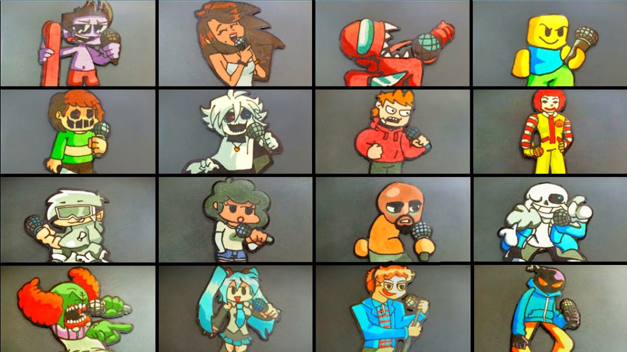 Fan Favorite FNF MODS Friday Night Funkin Collection Pancake Art - YouTube