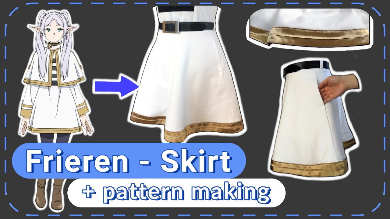 Frieren Cosplay Tutorial - Skirt - DIY Sewing - YouTube