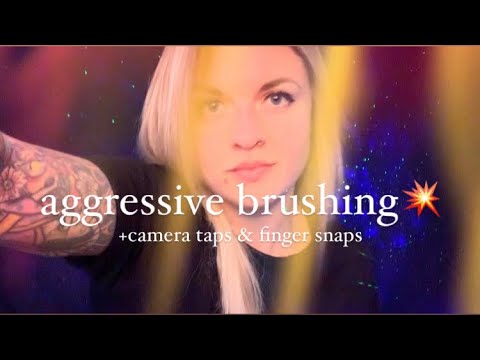 🪥Fast & Aggressive ASMR Mic/Camera Brushing No Talking, Camera Tapping ...