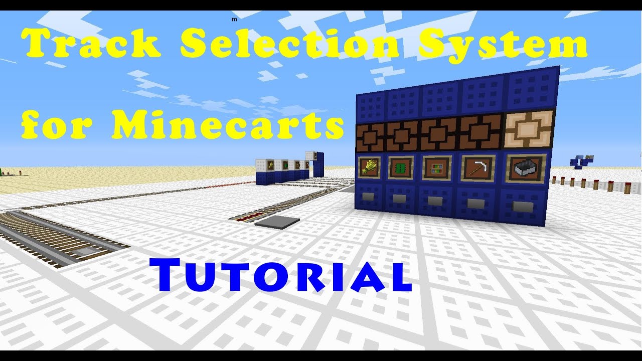 Track Selection System for Minecarts - Minecraft Tutorial - YouTube