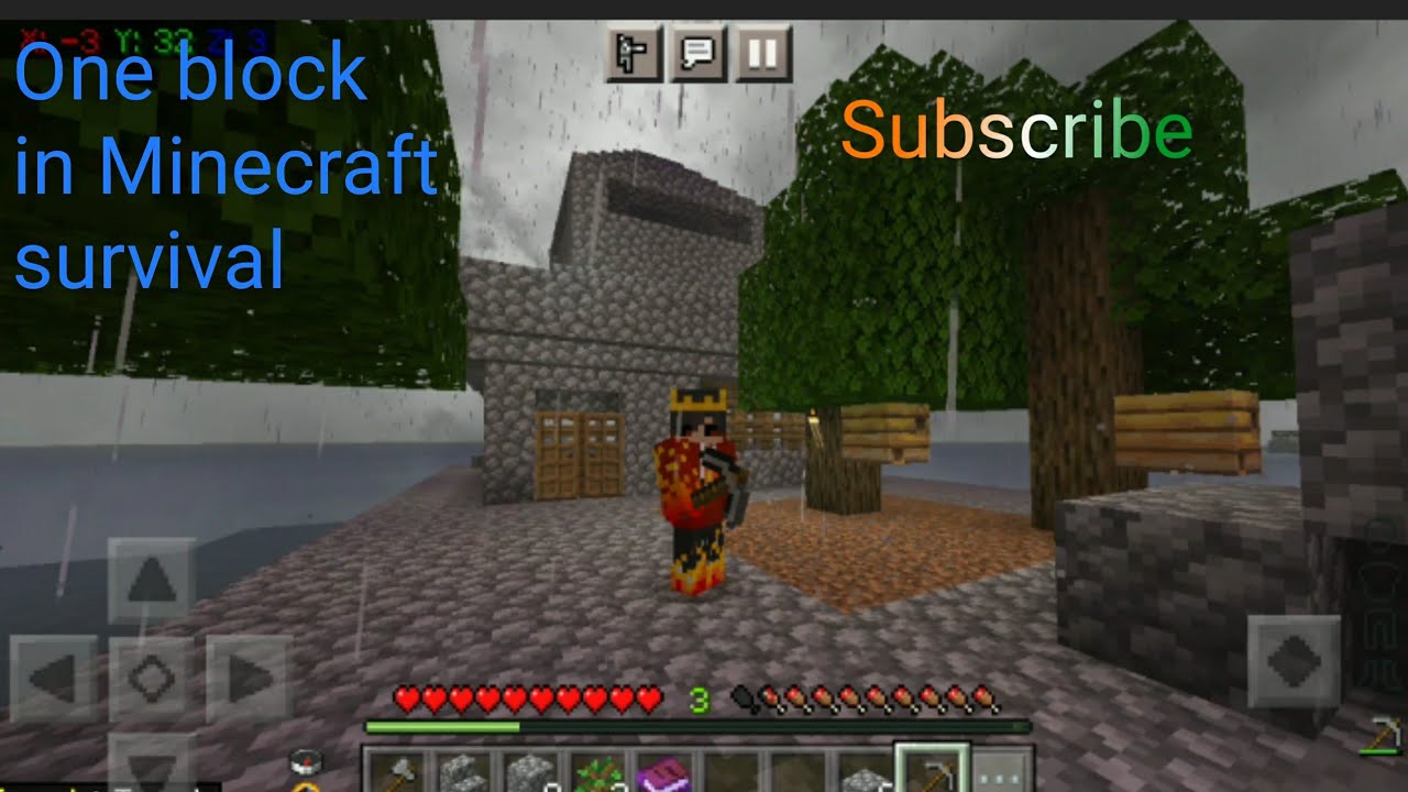 One block World in Minecraft survival।minecraftsurvival EP 1 - YouTube