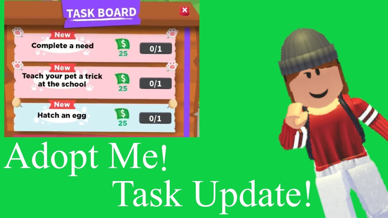 Day 3: Week 1 | Adopt Me Task Update! - YouTube