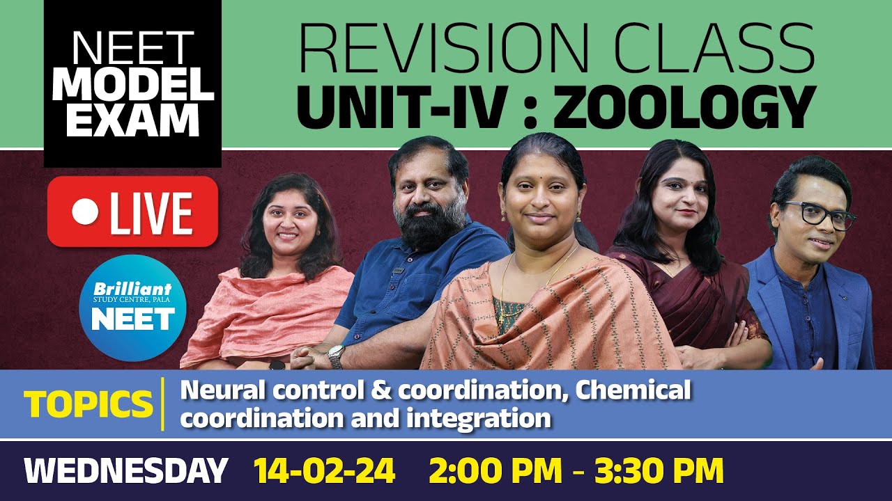 NEET Model Exam Revision Class | Unit - IV : Zoology | 14th Feb 2024 ...