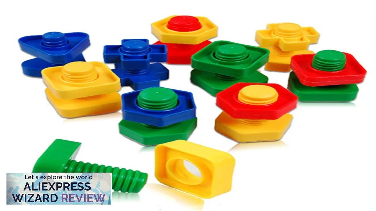 5Set Screw Building Blocks Plastic Insert Blocks Nut Shape Toys for ...