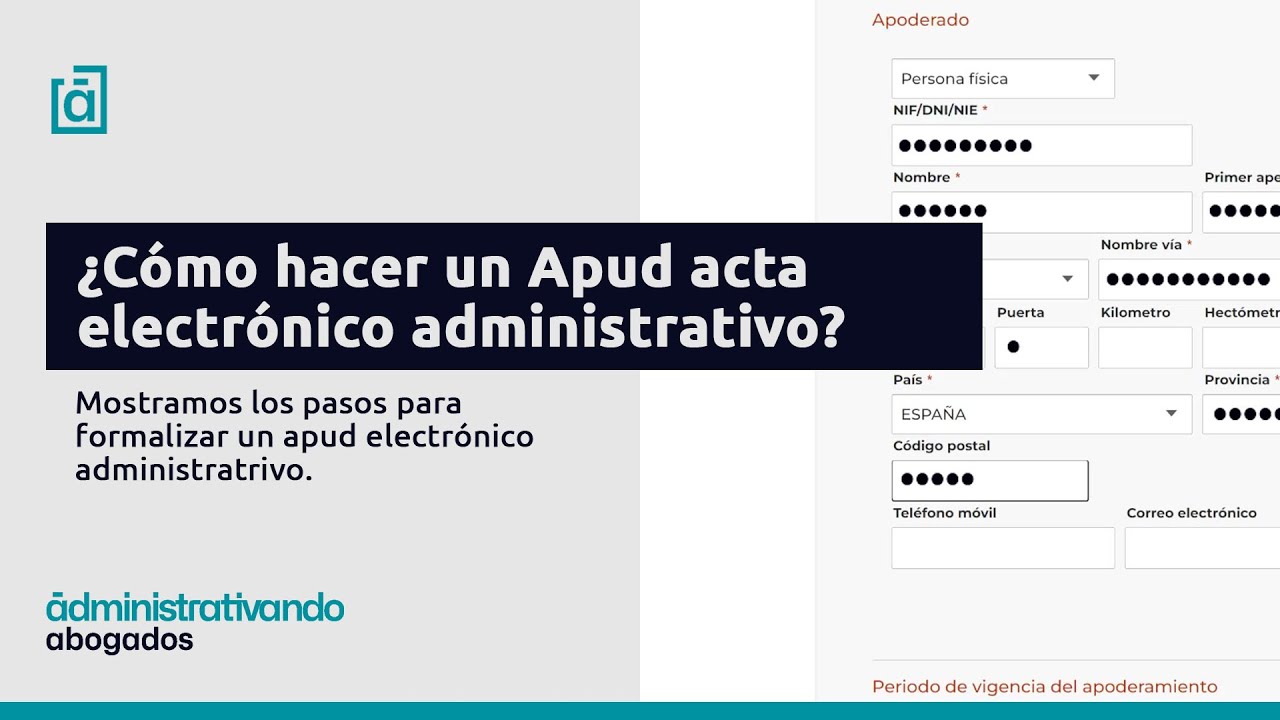¿Cómo hacer un Apud acta electrónico administrativo? - YouTube