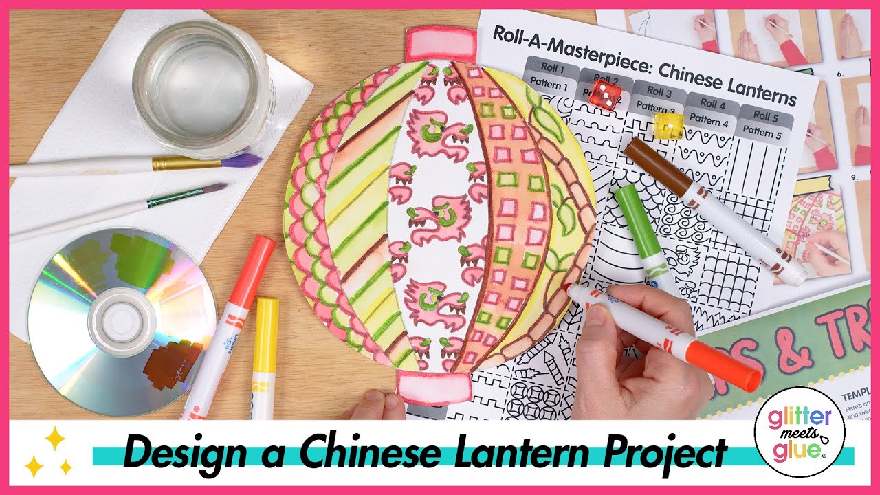 Chinese Lantern Art Project | Roll A Dice Game, Elementary Art Lesson ...