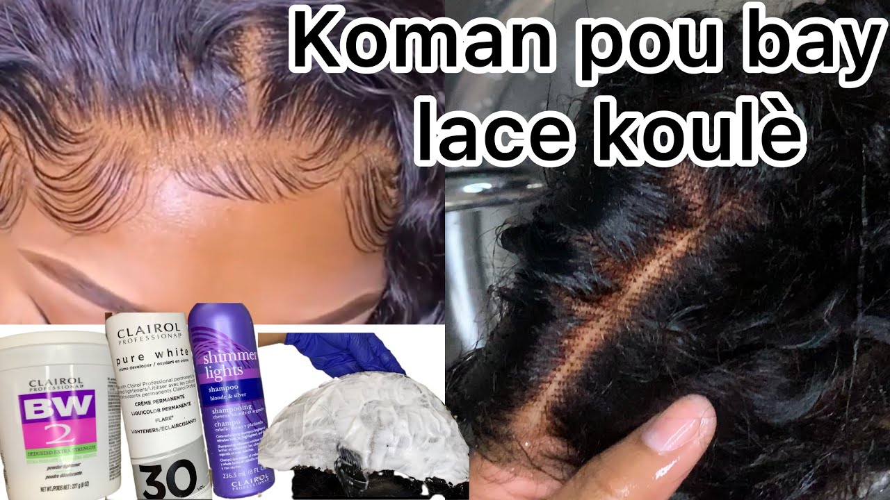 KOMAN POU BAY LACE U KOULÈ|| KIJAN POU BLEACH LACE FRONTAL U - YouTube