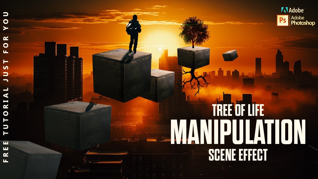 Manipulation Scene Effect - Making Tree Of Life Surrealism - Photoshop CC Tutorial - Graphic Hub ...