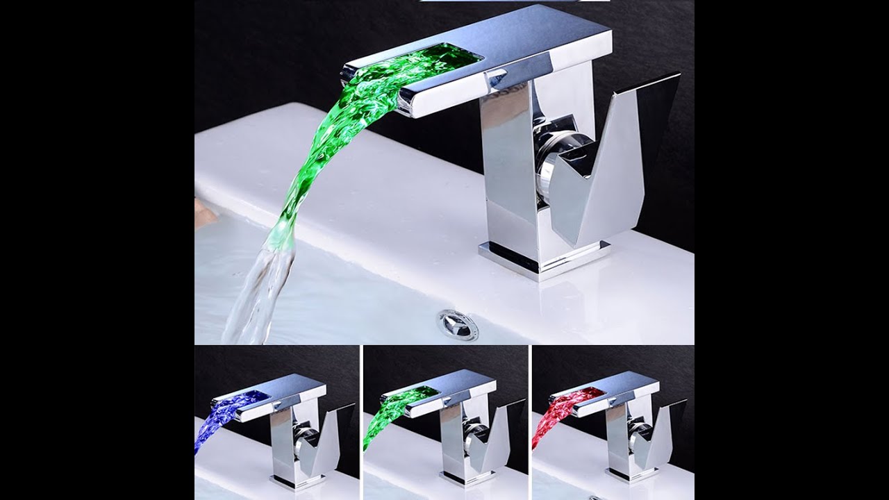 BAKALA LED Bath Basin Faucet - YouTube