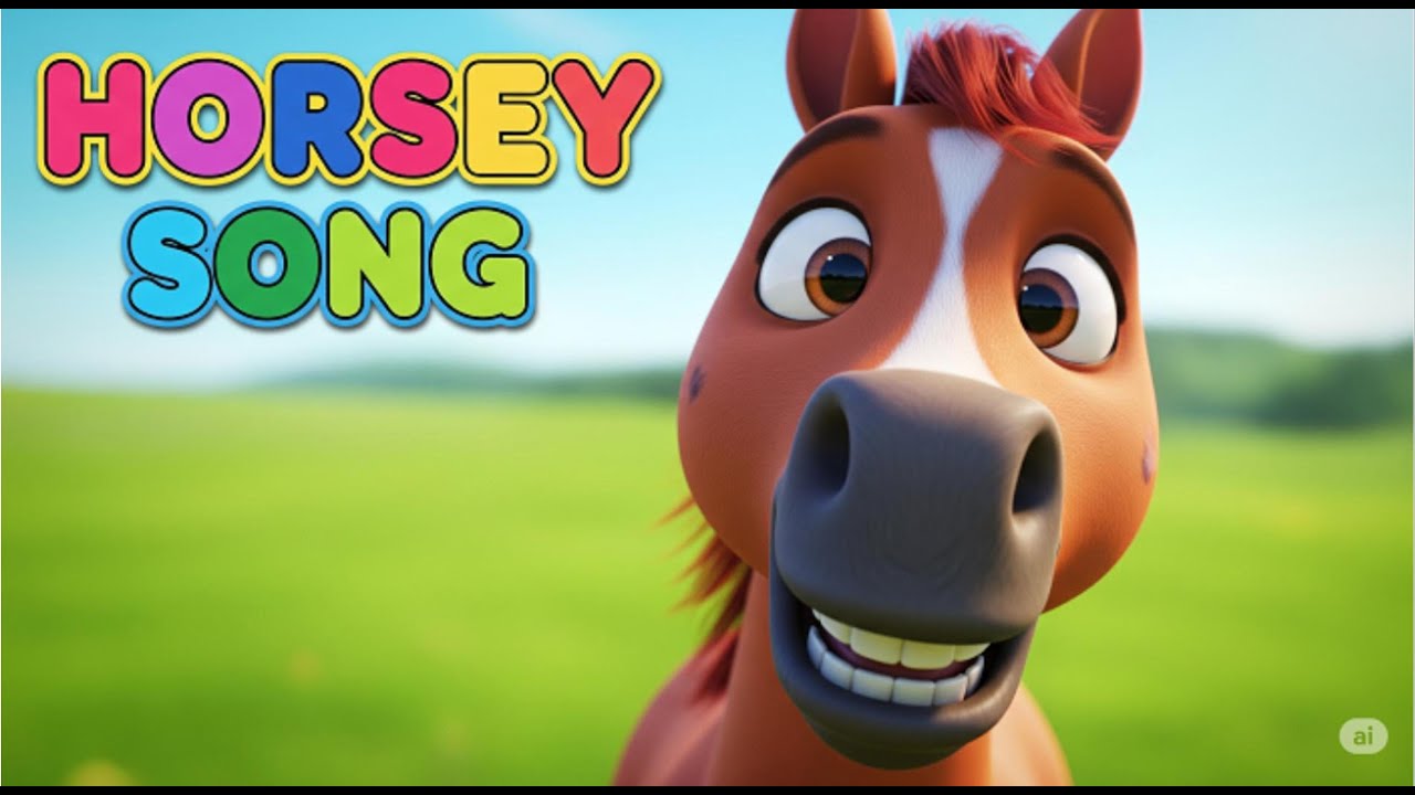 Horsey Song! 🐴 Gallop & Play | Fun Kids Music & 3D Animation! - YouTube