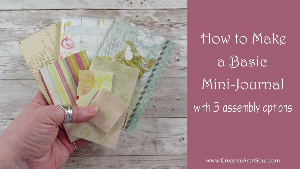 How to Make a Basic Mini Journal with 3 Assembly Options - YouTube