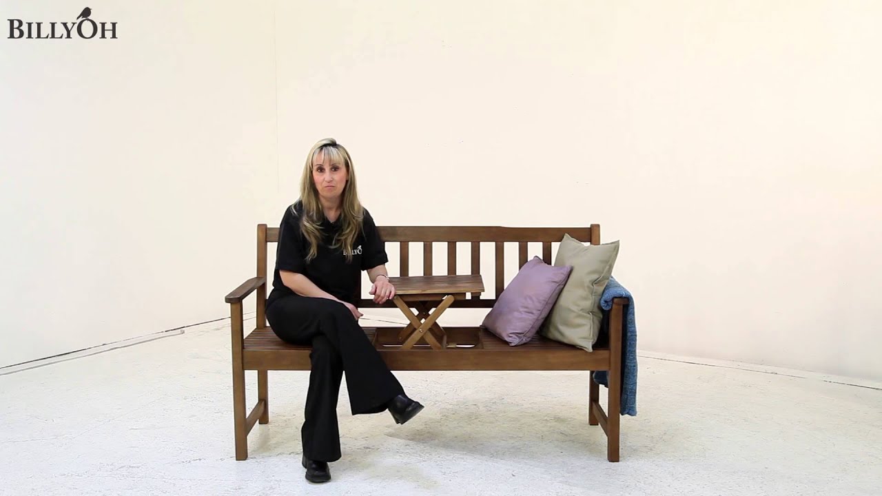 BillyOh 3 Seater Pop Up Bench - YouTube