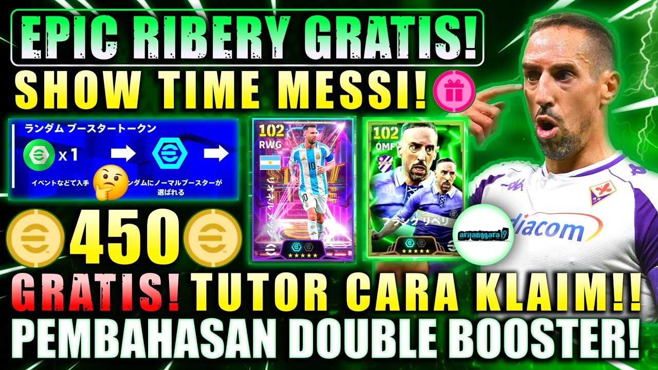 CARA DAPETIN 450 KOIN GRATIS,EPIC RIBERY GRATIS,MESSI SHOW TIME,DOUBLE ...
