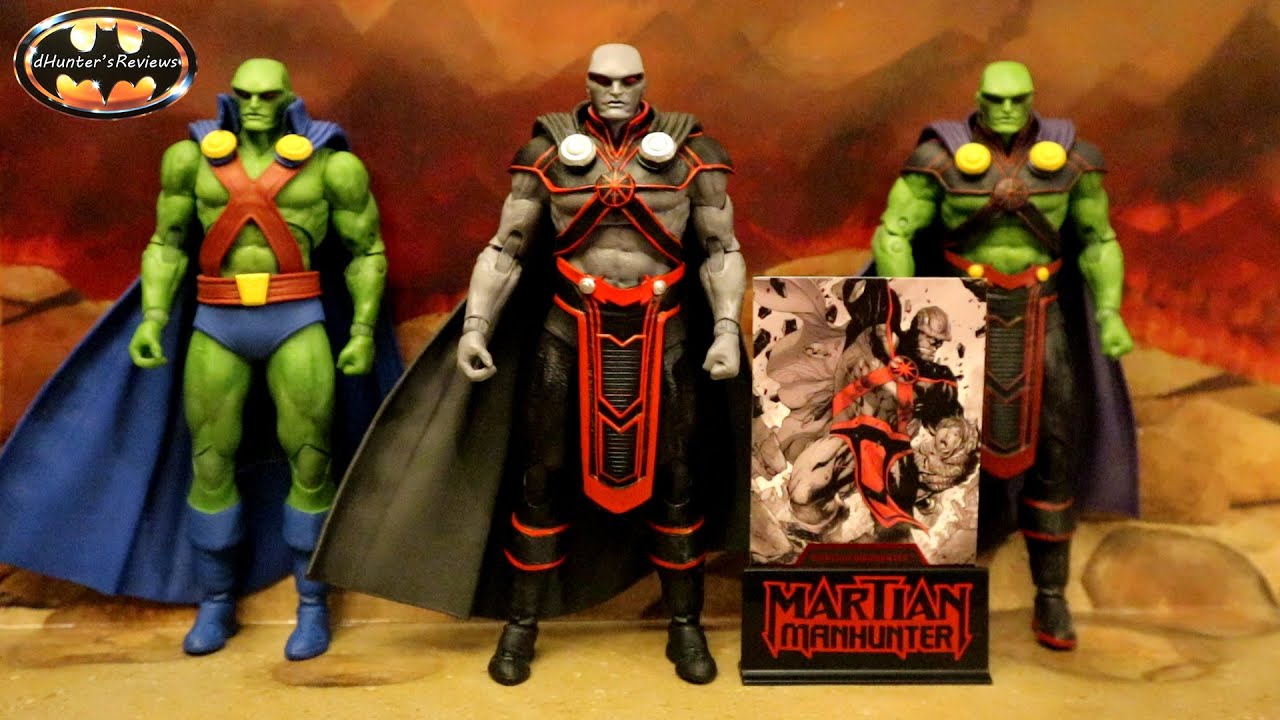McFarlane DC Multiverse Martian Manhunter Black White Red Accent BBTS ...