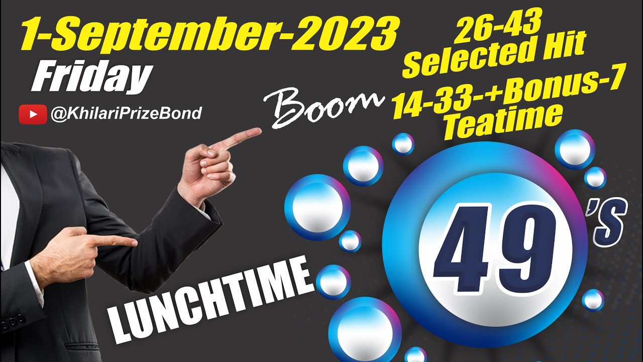 UK49 Lunchtime Prediction | 1 September 2023 | Uk49s lunchtime ...