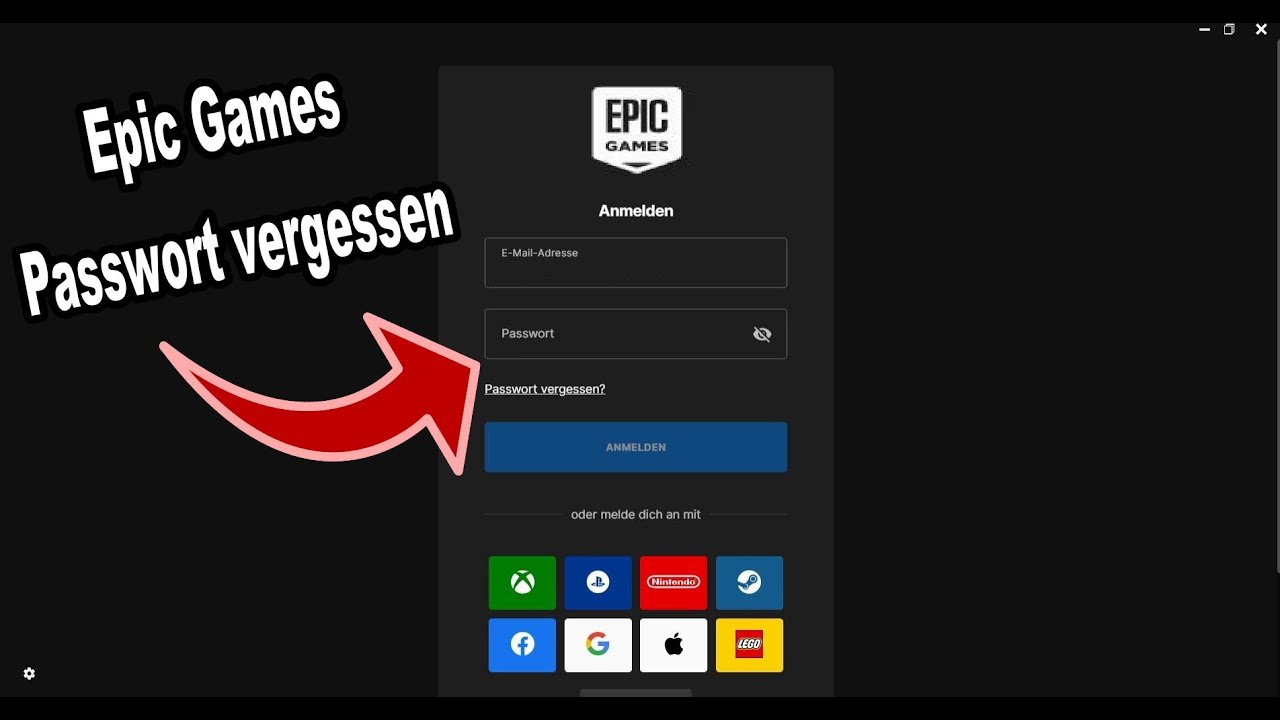 Epic Games Passwort vergessen | Passwort zurücksetzen & neu vergeben ...