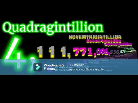Numbers 1 to 1 Quinquagintillion with sound part 1 - YouTube