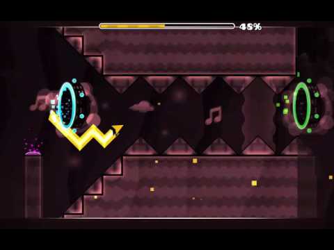 Geometry Dash - Cracked by bloodshot (3 coins) - YouTube