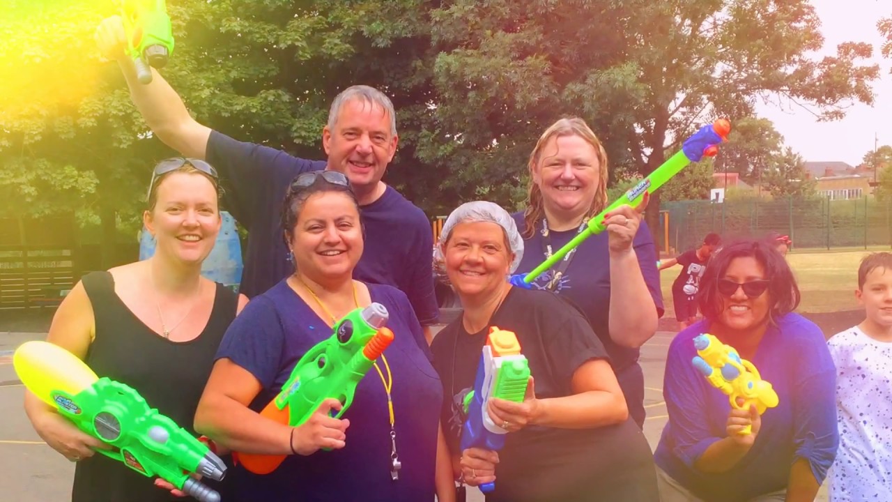 Year 6: Water Fight - With Special Guest Mr Tuffin - YouTube