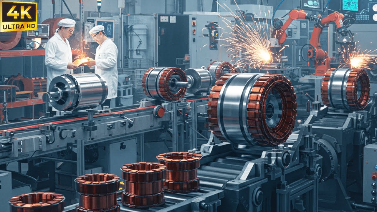 Amazing Electric Motor Manufacturing Process: How It’s Made | Top ...