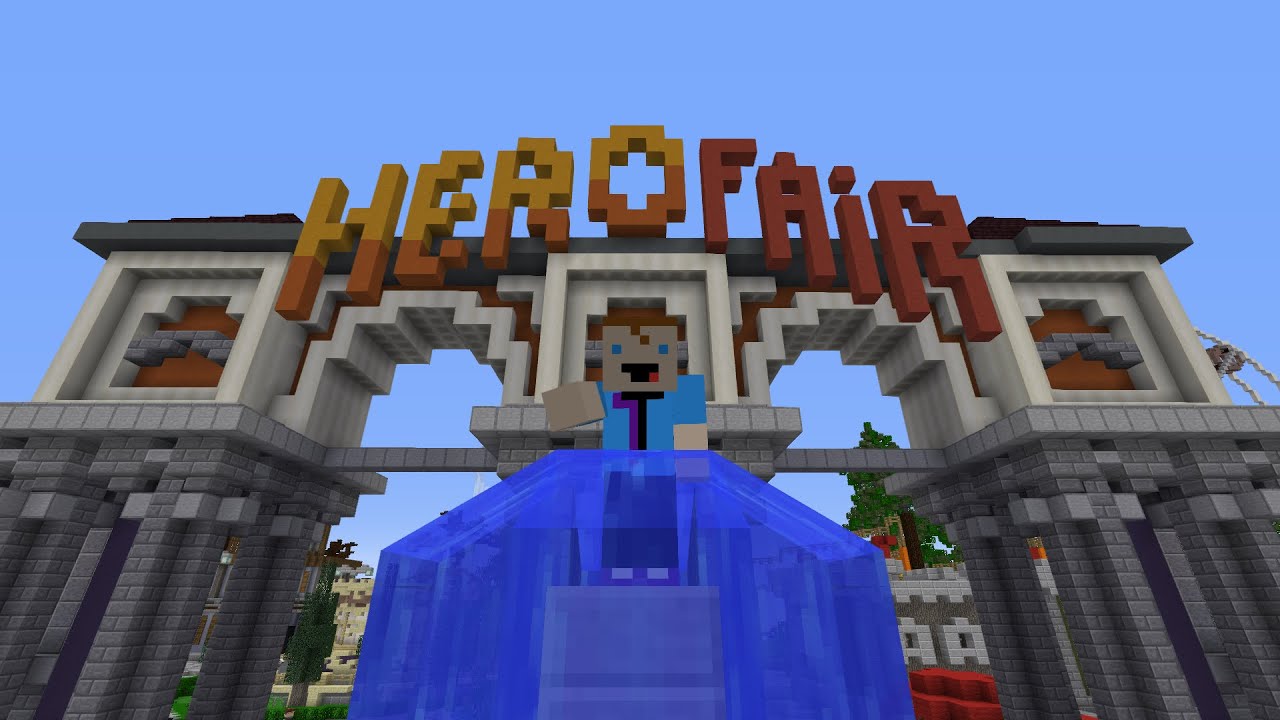 MY FAVORITE MINECRAFT MAP | Hero Fair Amusement Park | Minecraft - YouTube