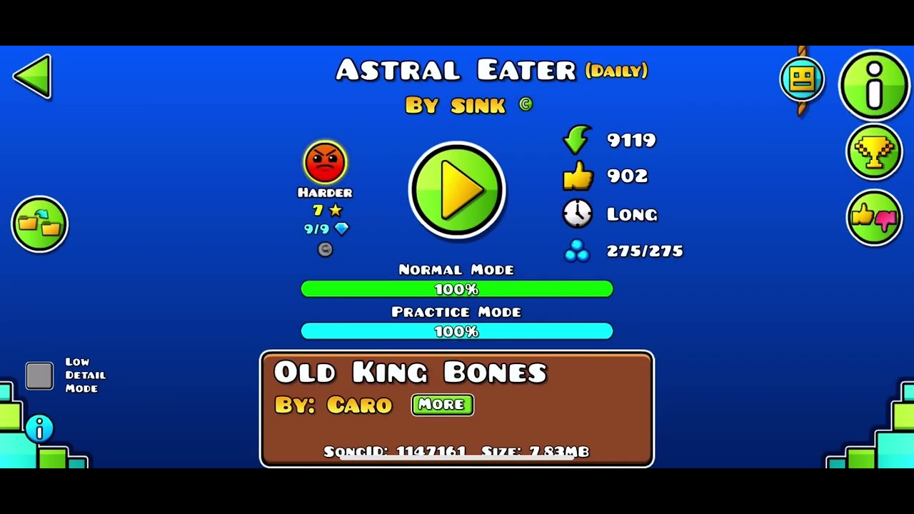 Geometry Dash - Astral Eater (Daily Level) 100% by sink and sley - YouTube