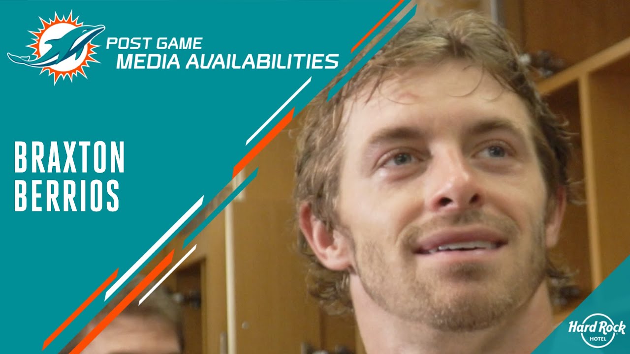 Braxton Berrios meets with the media | Miami Dolphins - YouTube