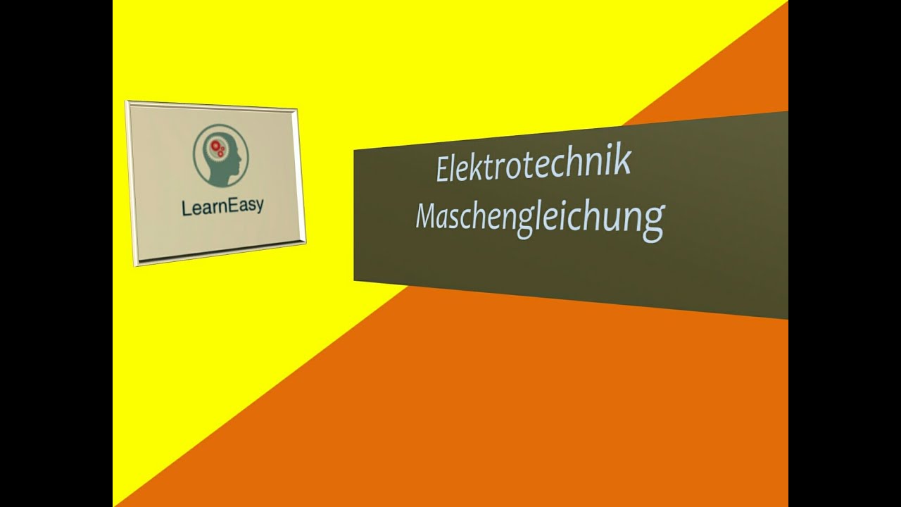 Elektrotechnik-2. Kirchhoffsches Gesetz: Maschengleichung - YouTube