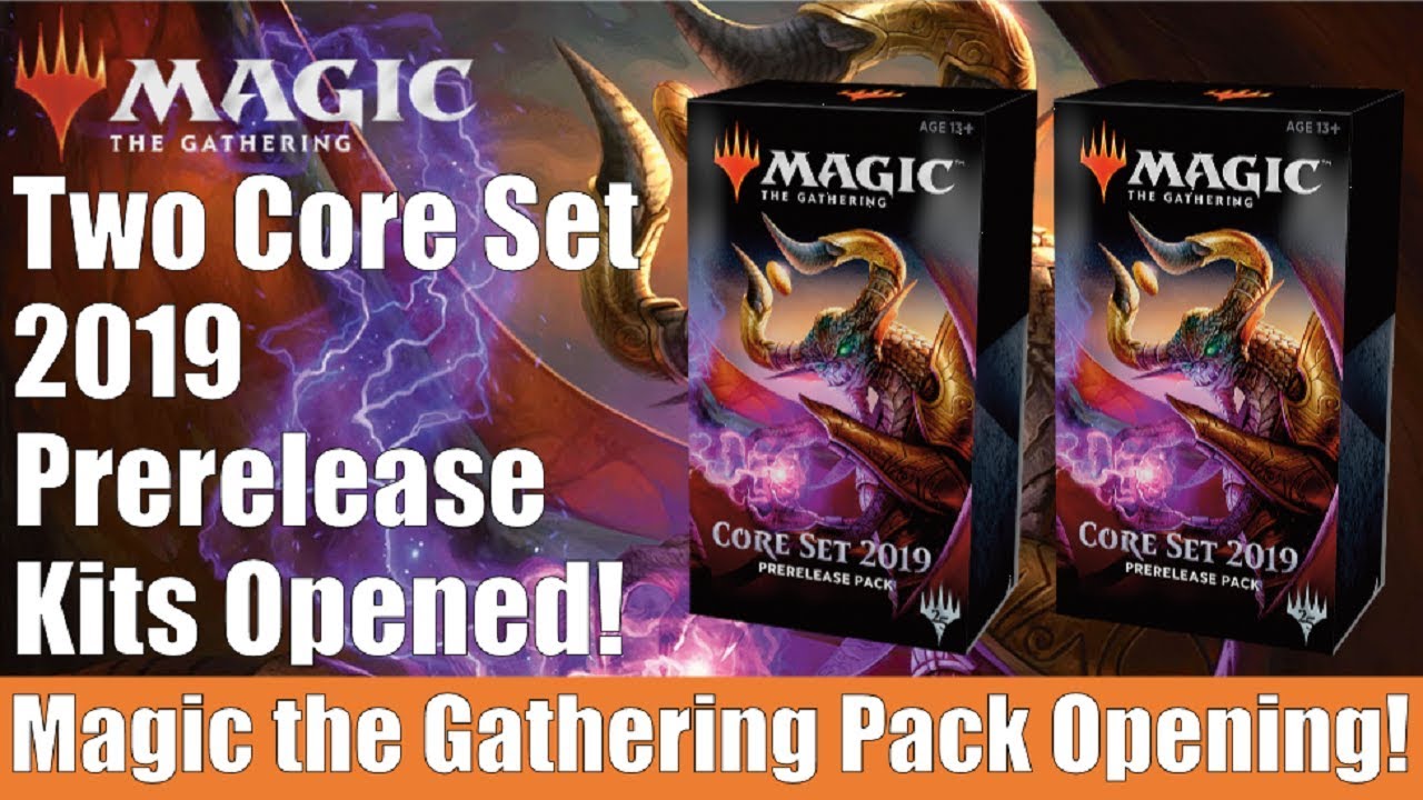 2 MTG Core Set 2019 Prerelease Kits Opened - YouTube