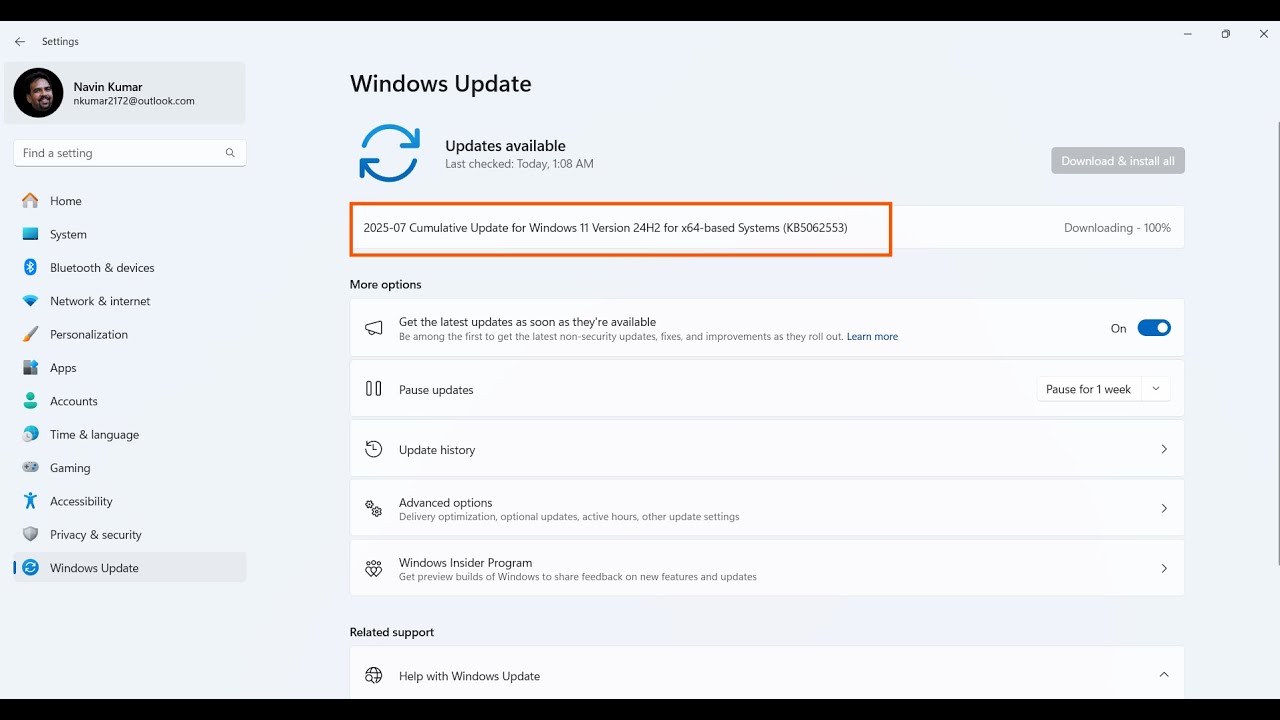 How to fix update KB5062553 failed to install in Windows 11 24H2 - YouTube