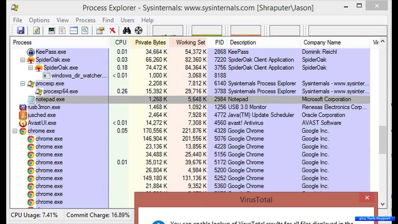 Process Explorer with VirusTotal integration - YouTube