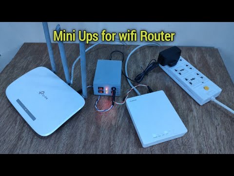 How To Make Mini UPS For Wifi Router - YouTube