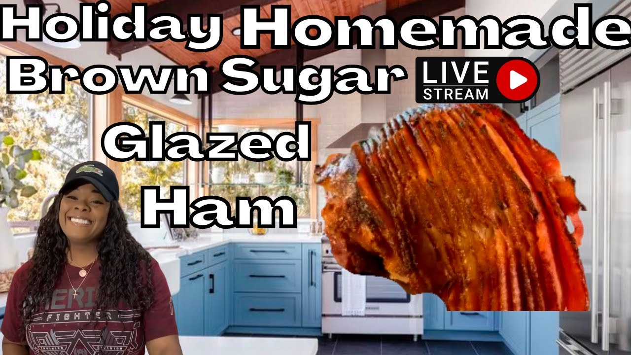 Gina Young Live Cooking Holiday Brown Sugar Glazed ham - YouTube