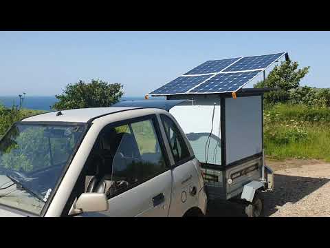 SOLAR POWERED CAR: Testing the REVA G-WIZ lithium conversion with solar charging