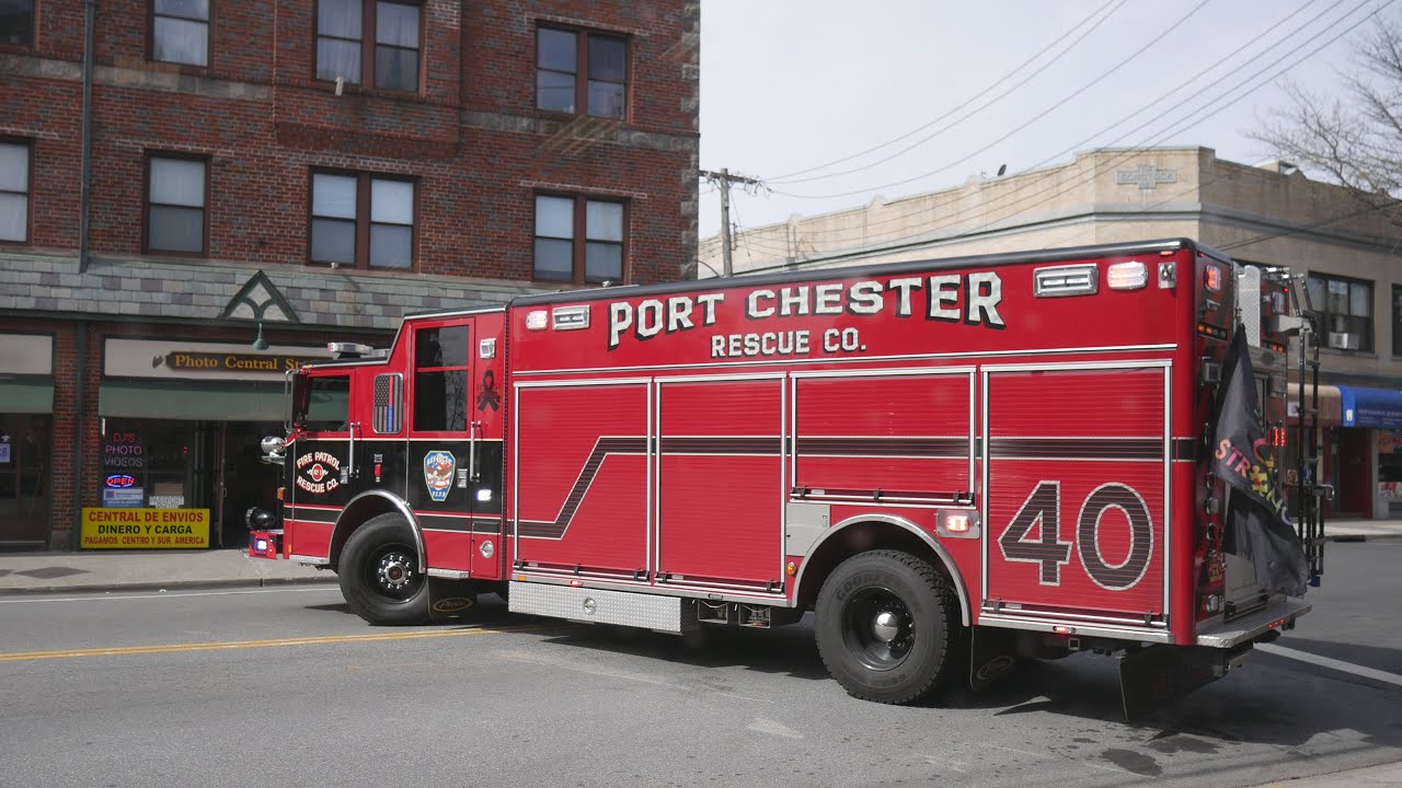 Port Chester FD Rescue 40 Heads Out For Training - YouTube
