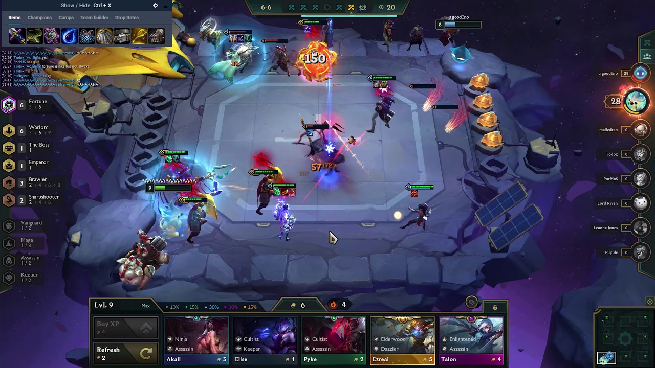 League of Legends // TFT // EUW // Azir lvl 3 !!! Fortune 6 & 6 ...