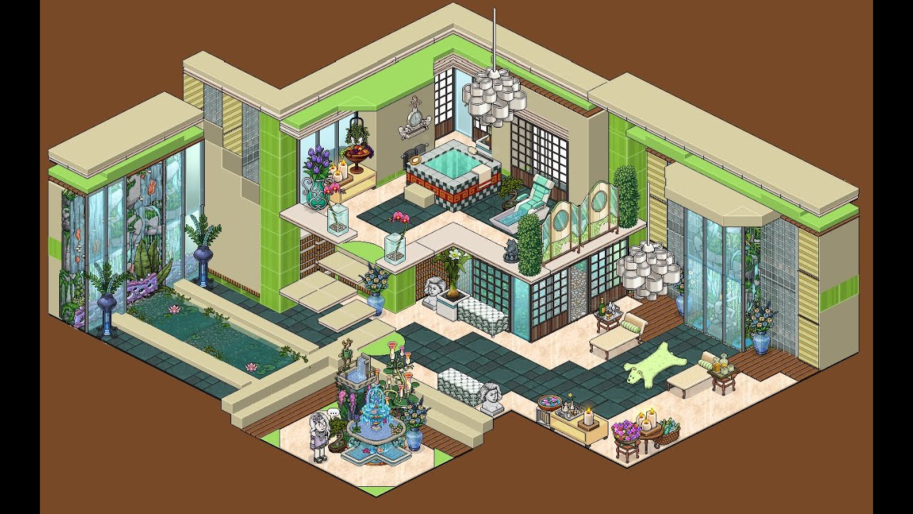 CONSTRUCCIÓN SPA en #HABBO #SpeedBuild - YouTube