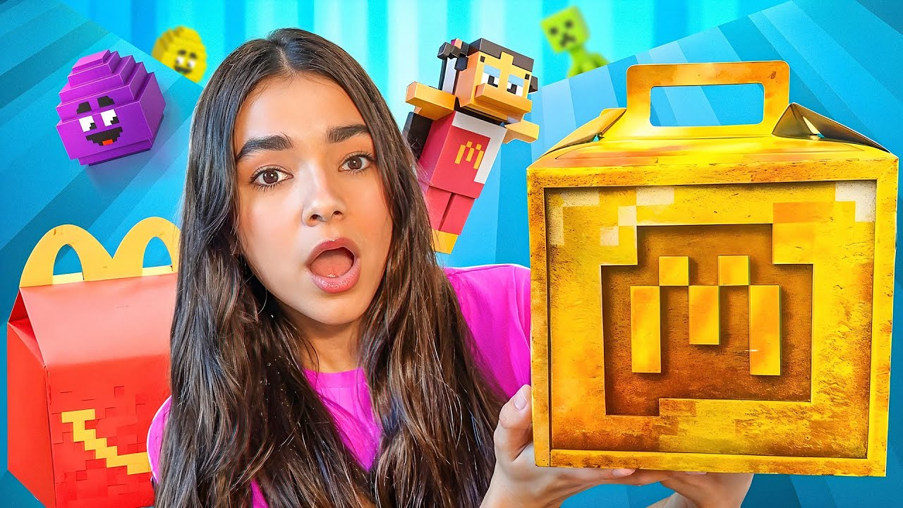 PROBANDO la CAJITA FELIZ de MINECRAFT 🍟💚 #minecraft #mcdonalds ...