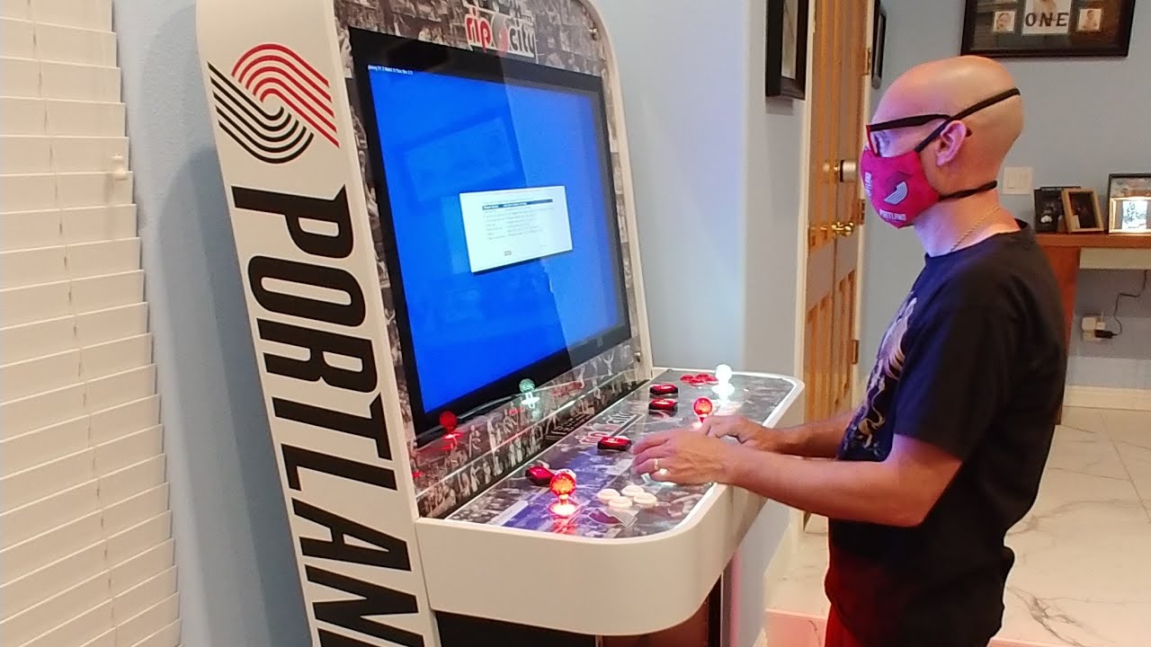 Trailblazers themed custom arcade - YouTube