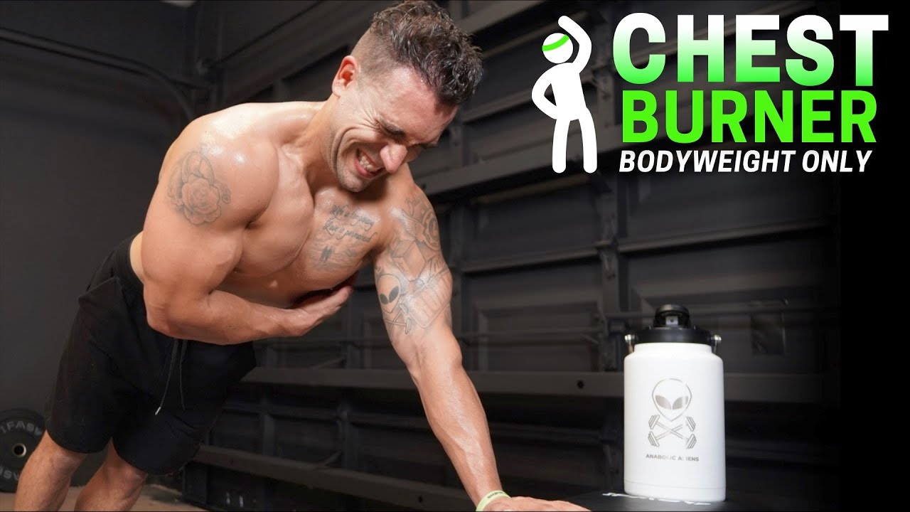 Bodyweight Chest Workout At Home to Get Ripped! - YouTube