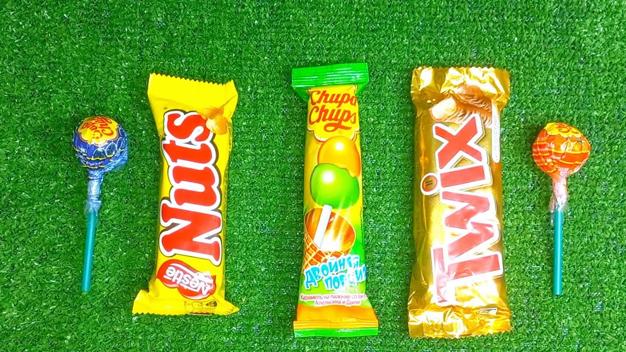 Yummy Lollipops and Candies ChupaChups, Twix, Nuts Opening ASMR 🍭 ...
