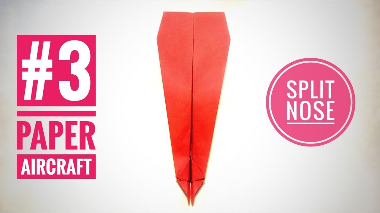 ️ Paper Aircraft Series #3 - Split Nose Cone Dart Airplane 🛫 - YouTube