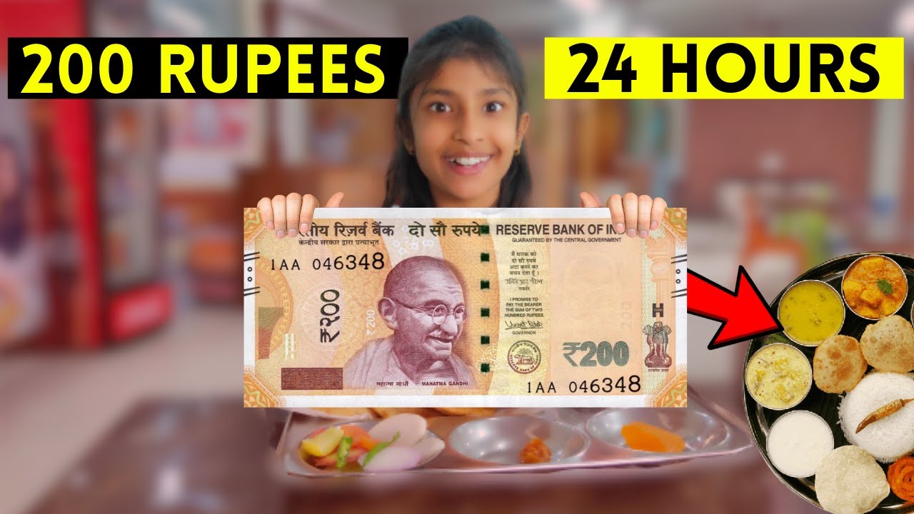 Living on Rupees 200 for 24 Hours Challenge ( Part 2 )| 200 Rupees ...